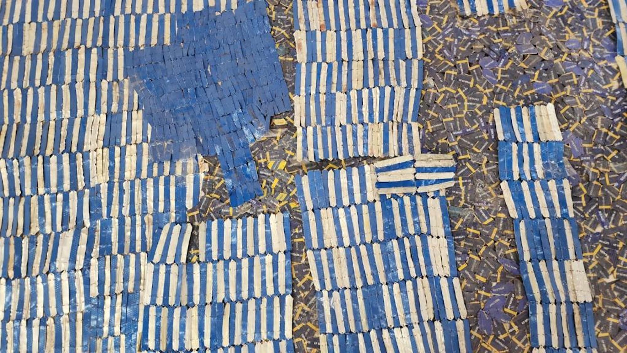 Untitled ( blue), 2023 by El Anatsui | Ocula