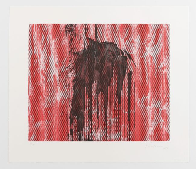 Untitled (red), 2023 by Jacqueline Humphries | Ocula