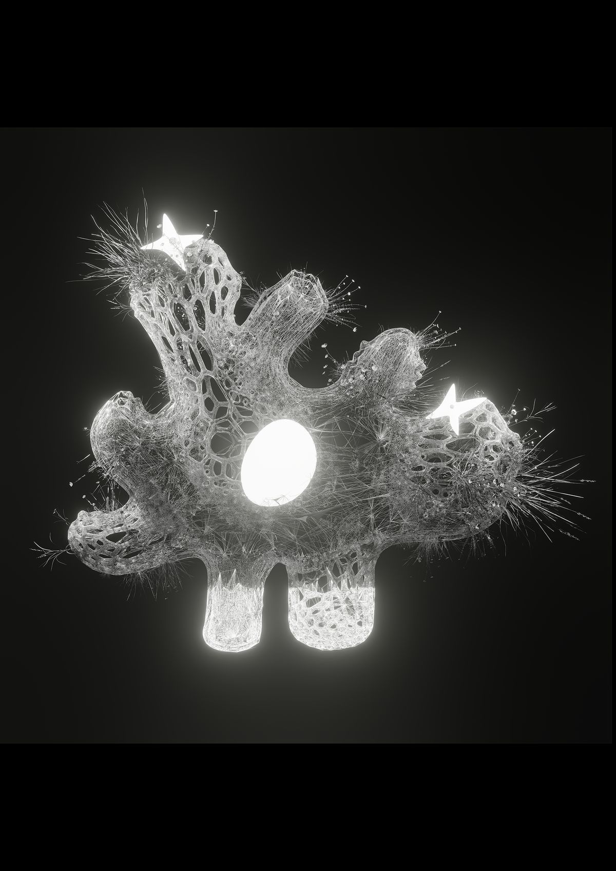 Symbiosis_Photon#4, 2022 by Chen Pu, Hand-drawn digital calculation on ...