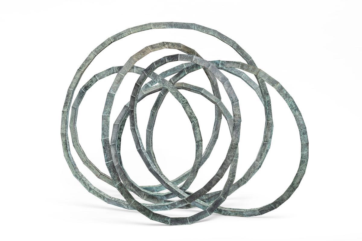 Interconnected Sculpture, 2022 by Abraham David Christian, Bronze, 93 x ...