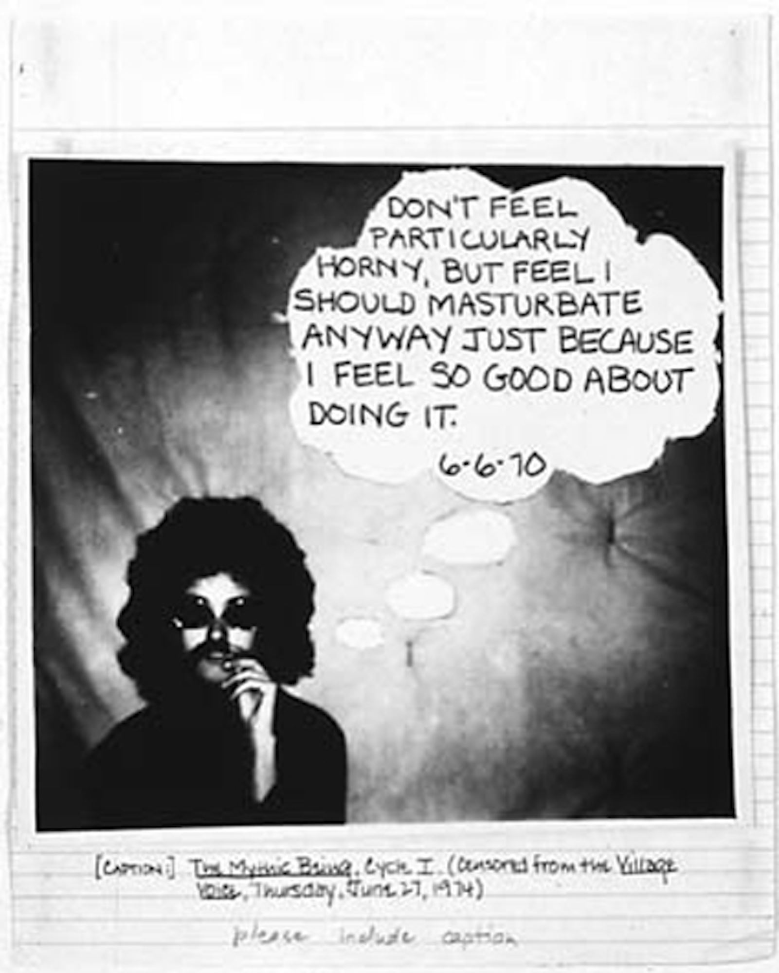 Adrian Piper, 'The Mythic Being, 1972-1975' at Thomas Erben Gallery ...