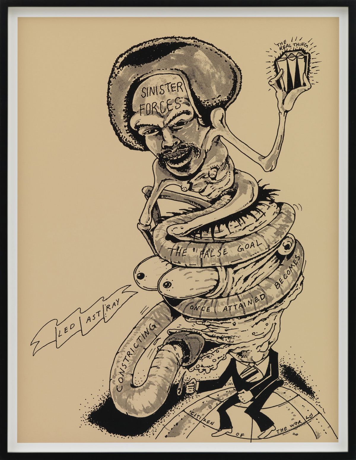 Political Cartoon (Sinister Forces), 1976/2011 by Mike Kelley | Ocula