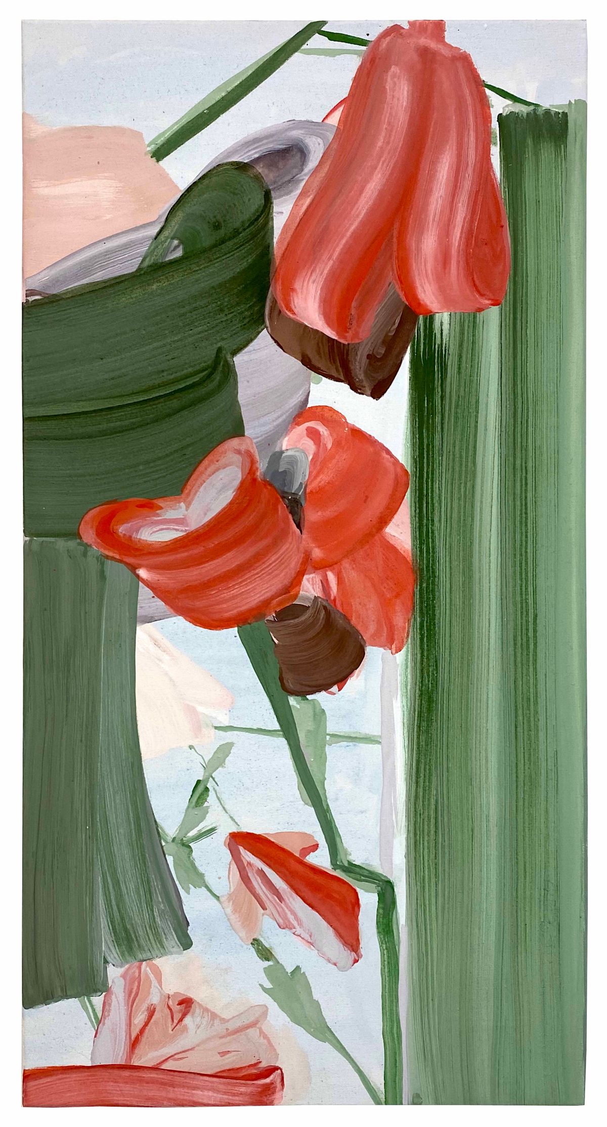 Spring's Arrival, 2024 by Mojé Assefjah, Egg Tempera on Canvas, 100 x ...