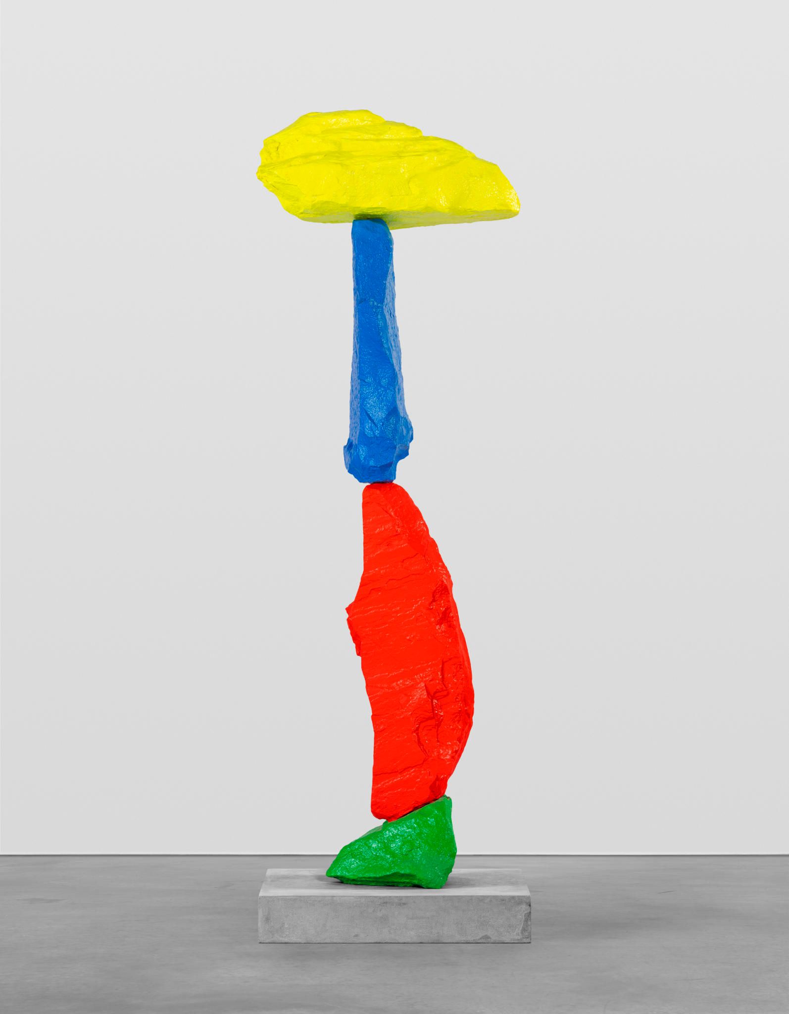 green red blue yellow mountain, 2019 by Ugo Rondinone | Ocula