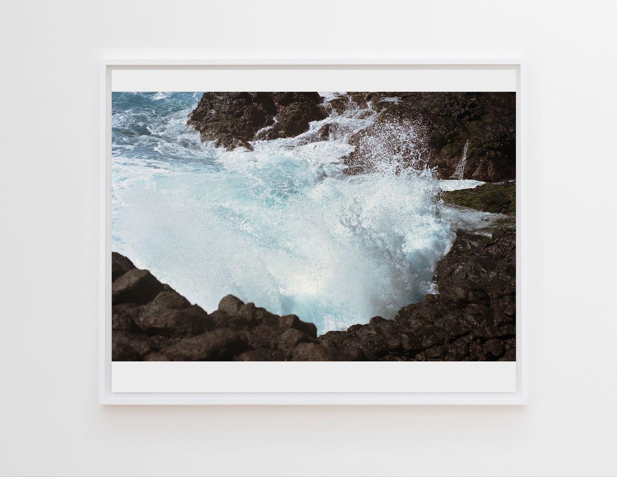 wave hitting rock II, 2014 by Wolfgang Tillmans | Ocula