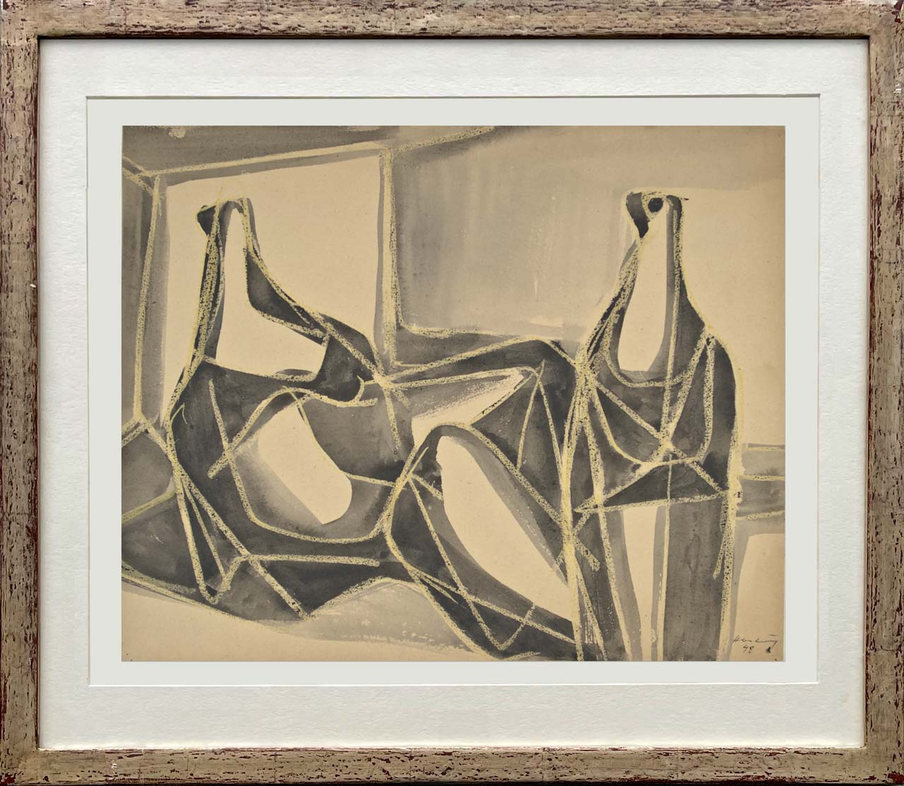 Liegende und sitzende Figur (Lying and sitting figure), 1939 by Karl ...