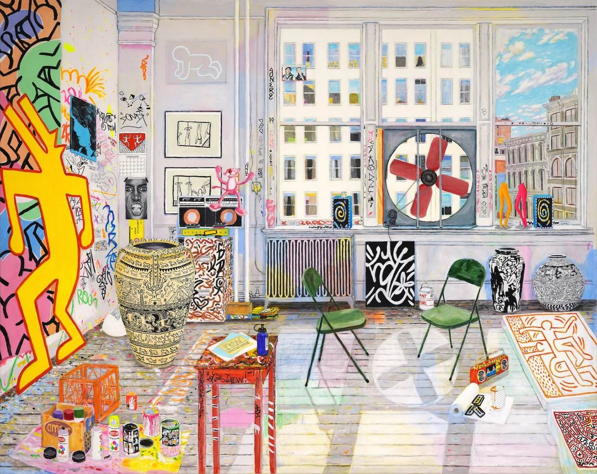 Keith Haring’s Studio, Cable Building, New York, 2023 by Damian Elwes ...