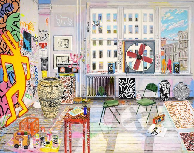 Keith Haring’s Studio, Cable Building, New York, 2023 by Damian Elwes ...