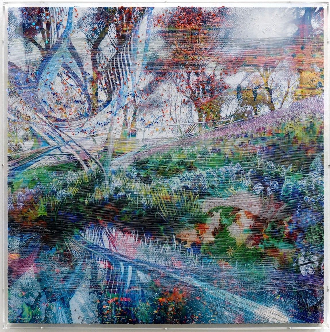 Serendipity (Synergy), 2024 by Asami Kiyokawa, Mixed media, 90.3 x 90.3 ...