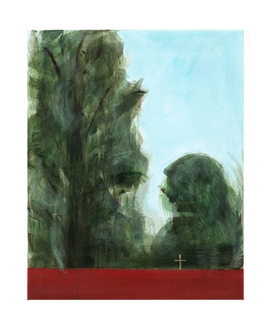 Red Roof and Trees, 2022 by Matthew Krishanu | Ocula