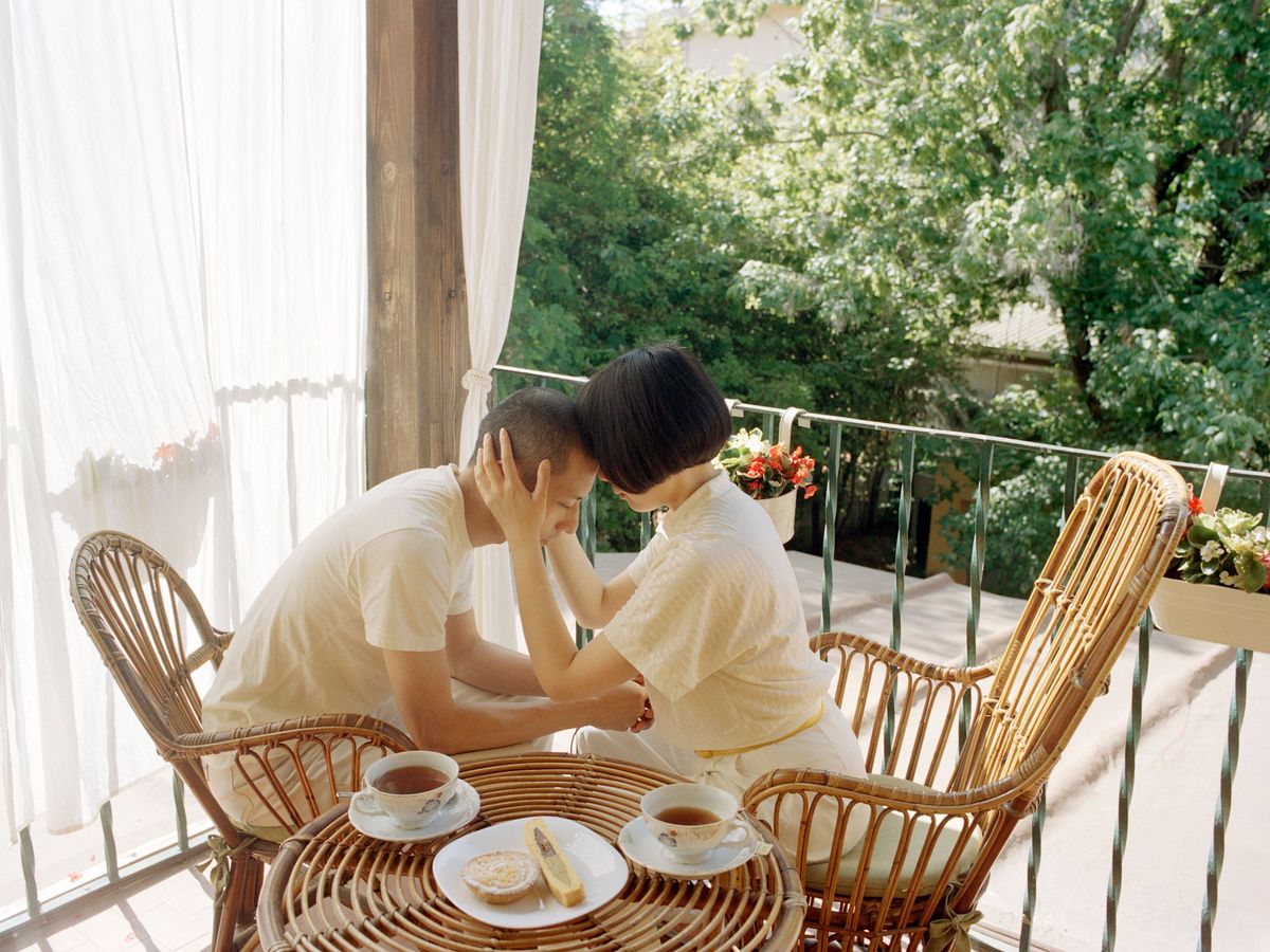 Couple Huddle, 2022 by Pixy Liao | Ocula