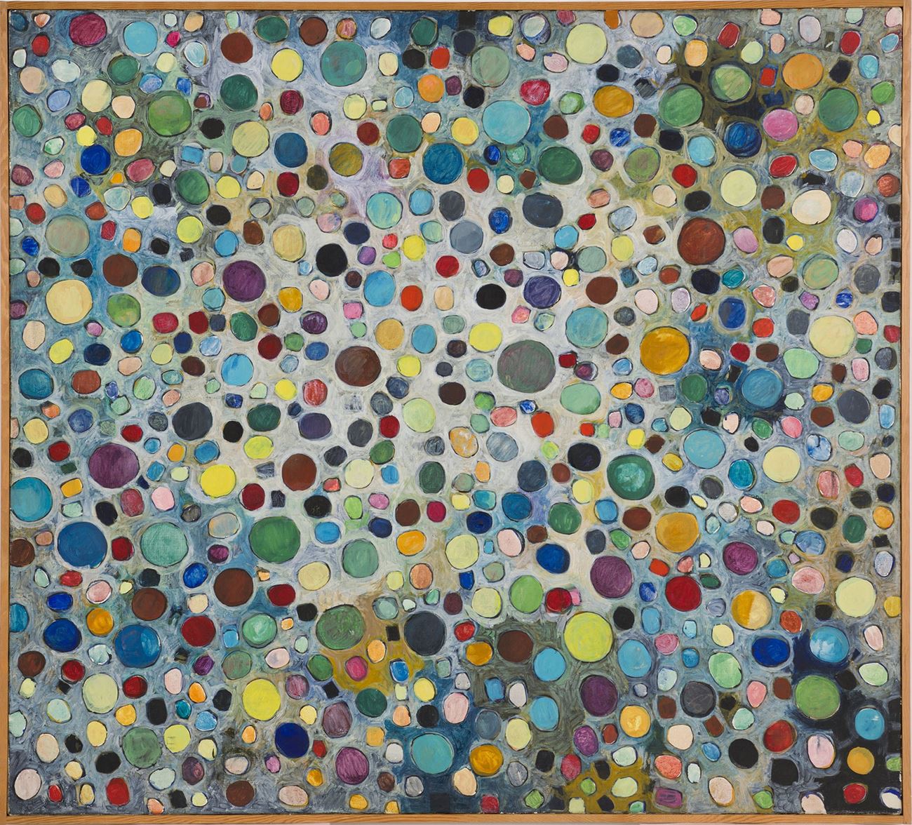 Work, 1957-59 by Yukihisa Isobe, Oil on canvas, 116 x 116 cm (6) | Ocula