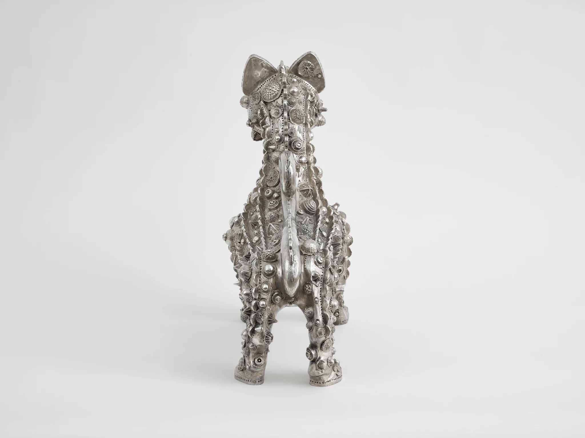 Chris Whitty's Cat, 2020 by Grayson Perry, Cast Silver, 48 x 48 x 20 cm ...