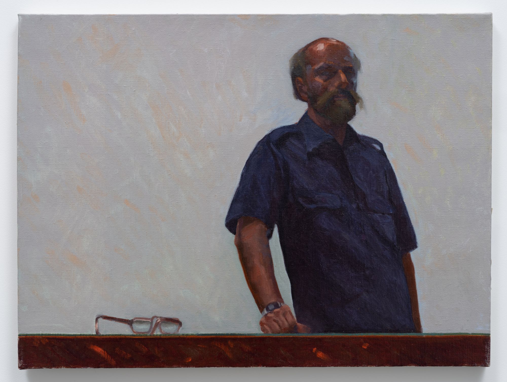 Untitled (Self-portrait in blue shirt) by Robert Bechtle | Ocula