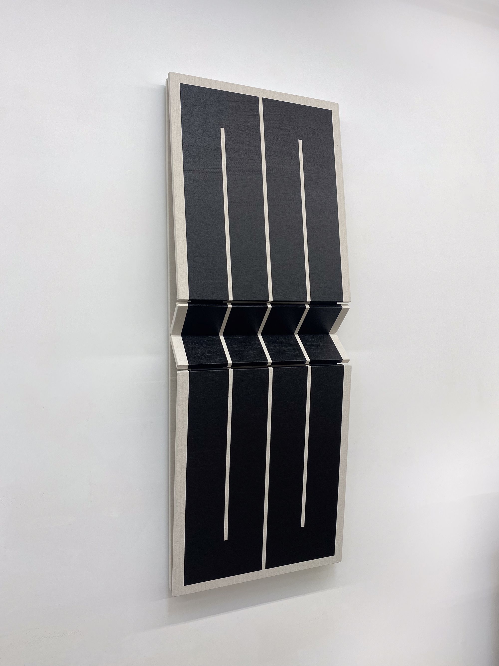 Untitled Two Narrow Black Rectangles, 2023 by Robert Moreland | Ocula
