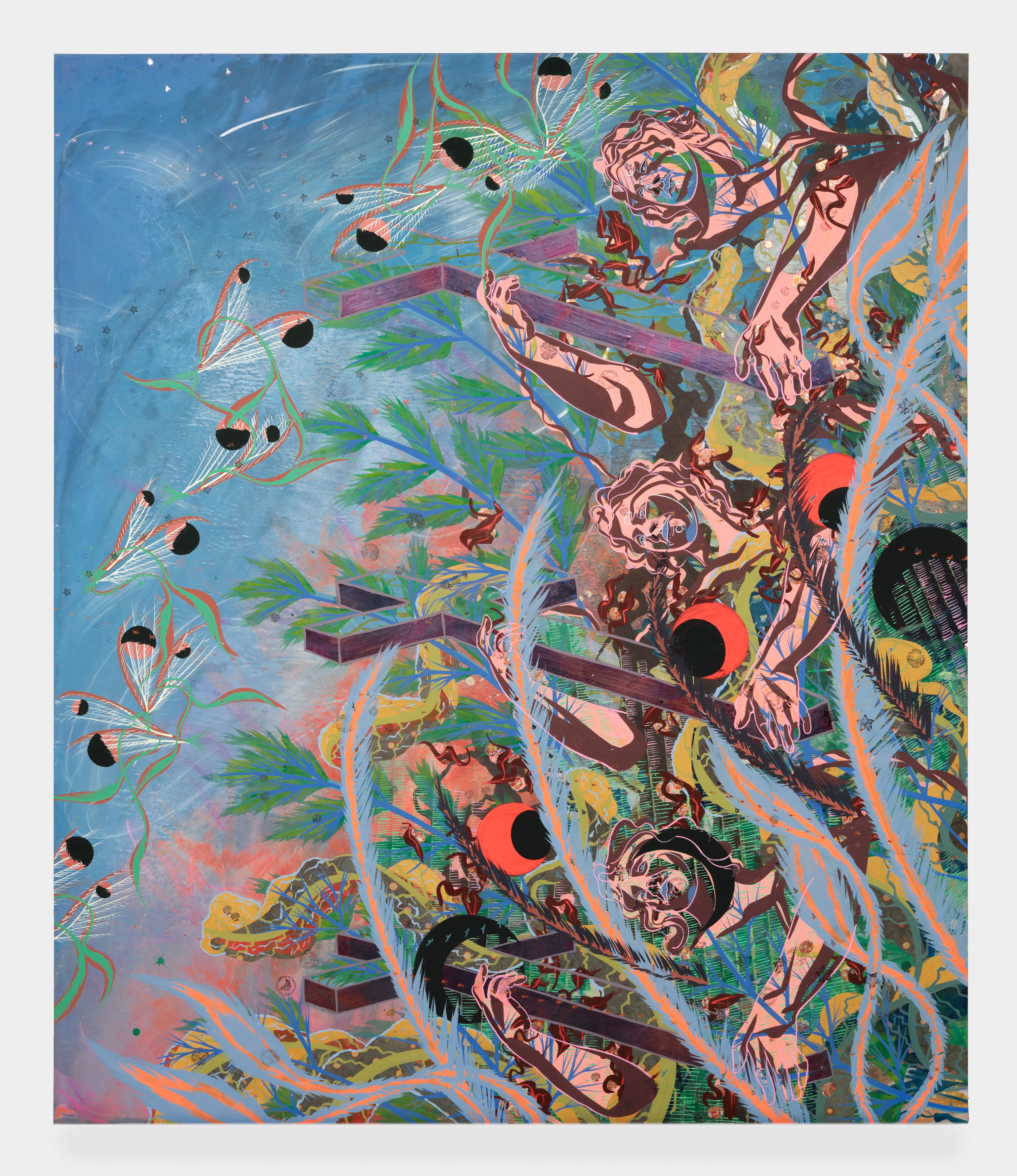 Angels Carrying Crosses on Mount Purgatory, 2023 by Tammy Nguyen | Ocula