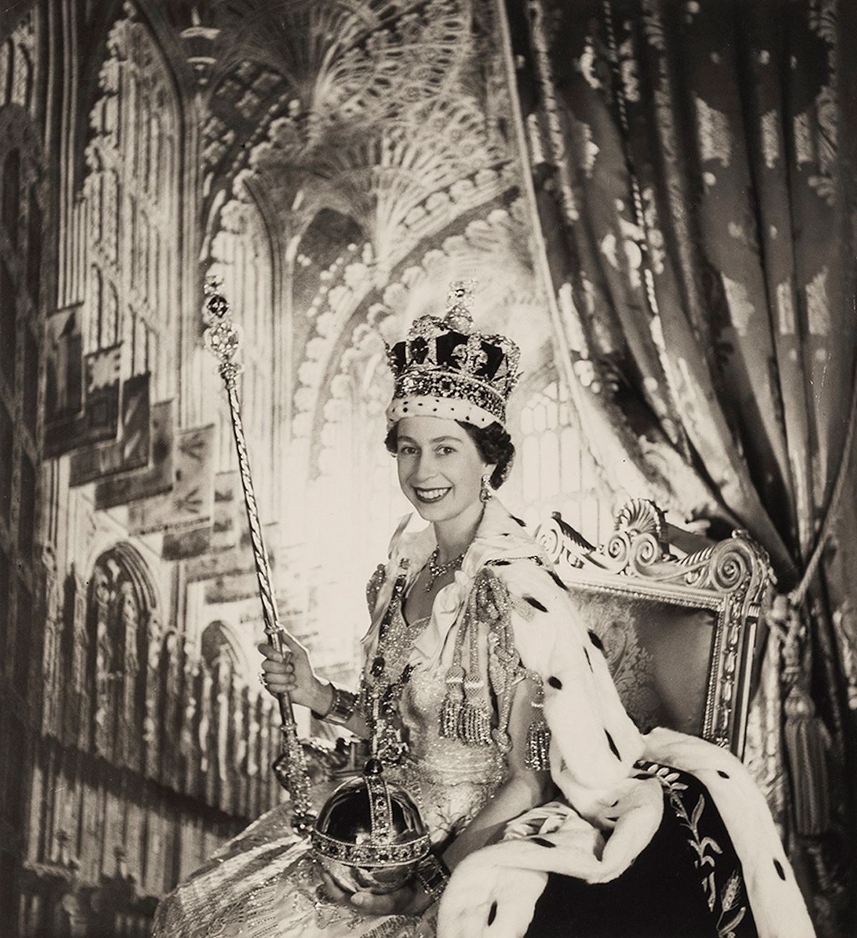 Her Majesty the Queen, Variation on the Official Coronation Portrait ...