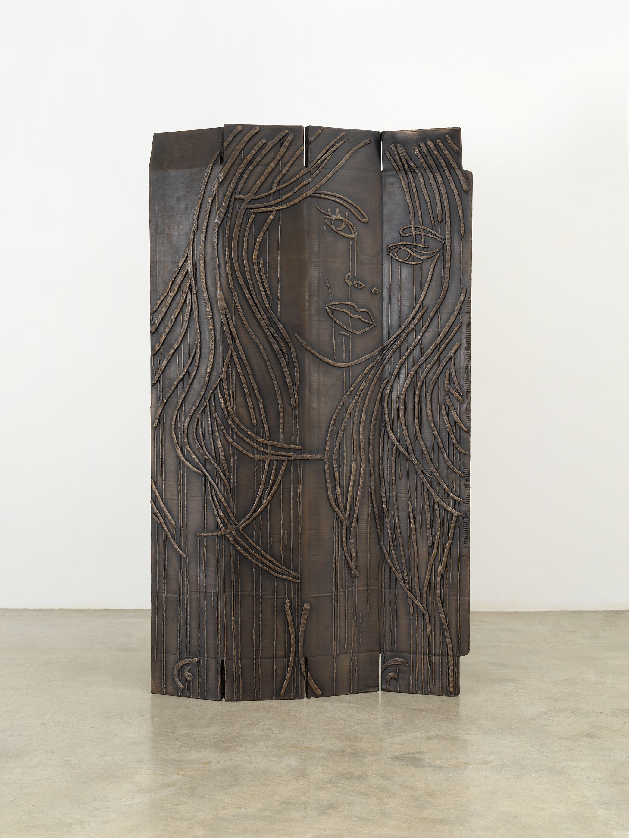 Sculpture with Wounds (bronze), 2023 by Ghada Amer, Lost wax cast ...