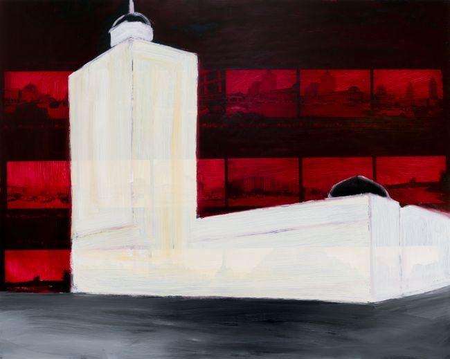 Untitled(Harbin), 2019 by Zhao Gang, Oil, silkscreen on canvas, 80 x ...