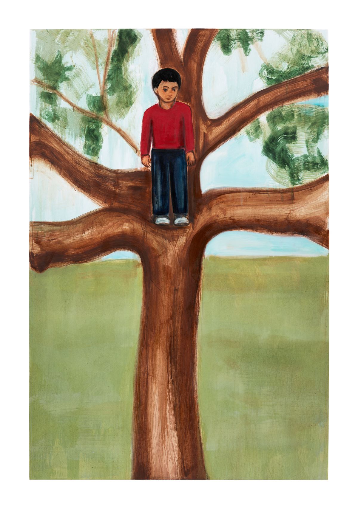 Boy in a Tree, 2023 by Matthew Krishanu | Ocula