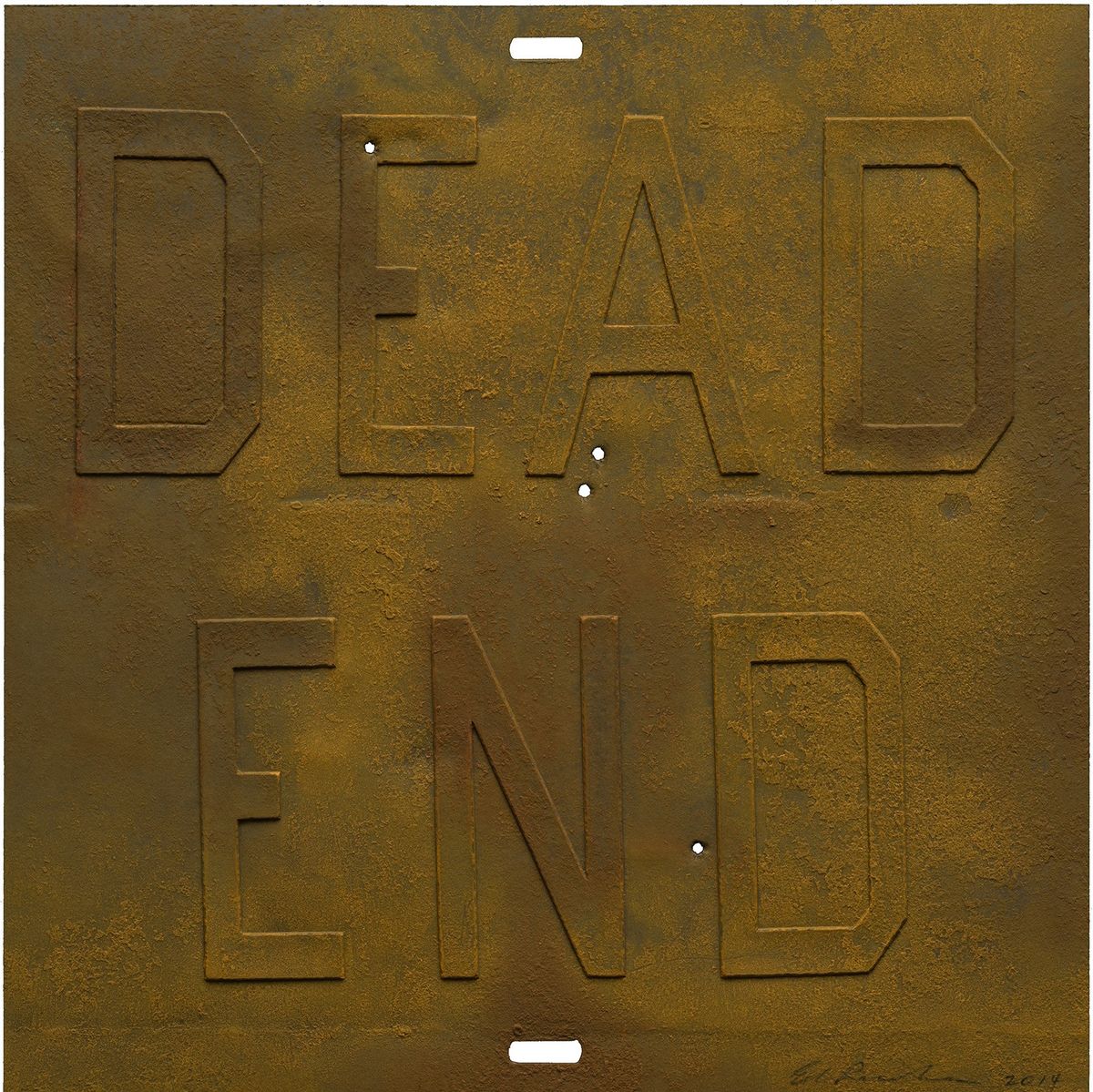 Rusty Signs—Dead End 3, 2014 by Ed Ruscha | Ocula