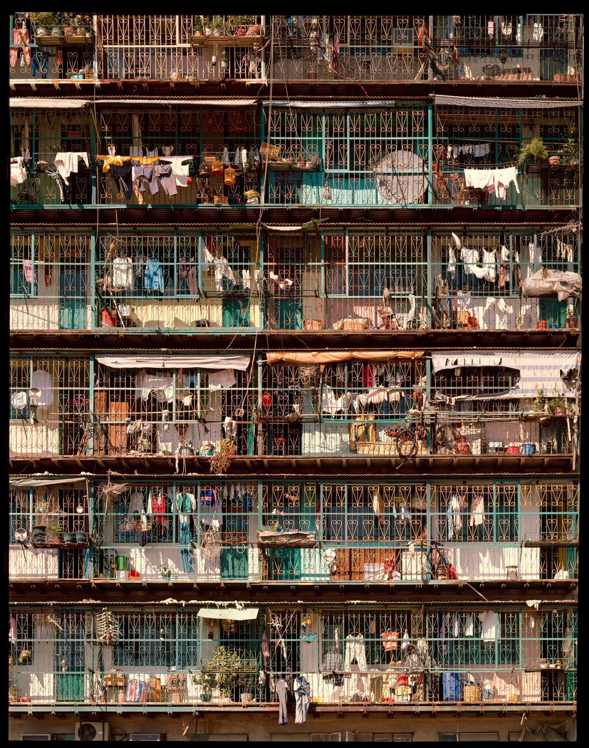 'Caged Balconies #2', City of Darkness, Hong Kong, 1988 by Ian Lambot ...