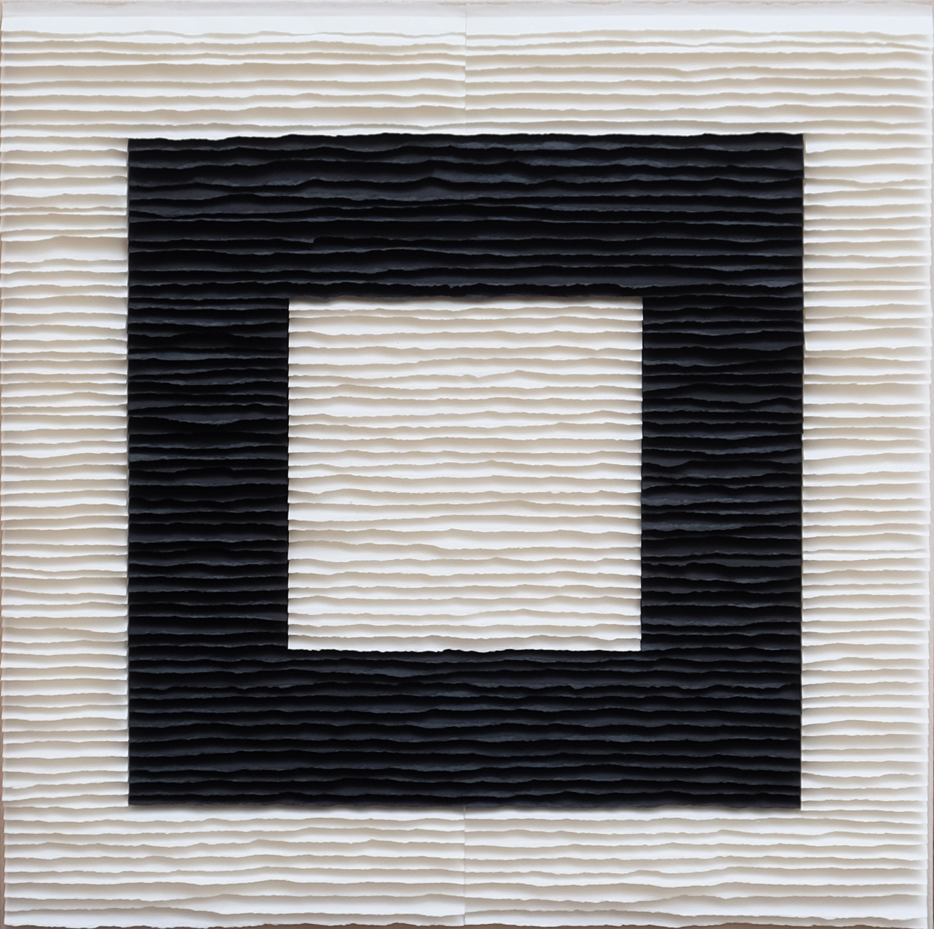 Two white and black structures on black and white. Diptych, 2023 by ...