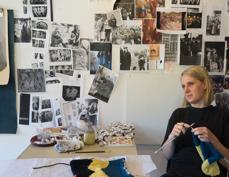 Ellen Lesperance Merges Knitting With Paint to Extend Activist Archives ...