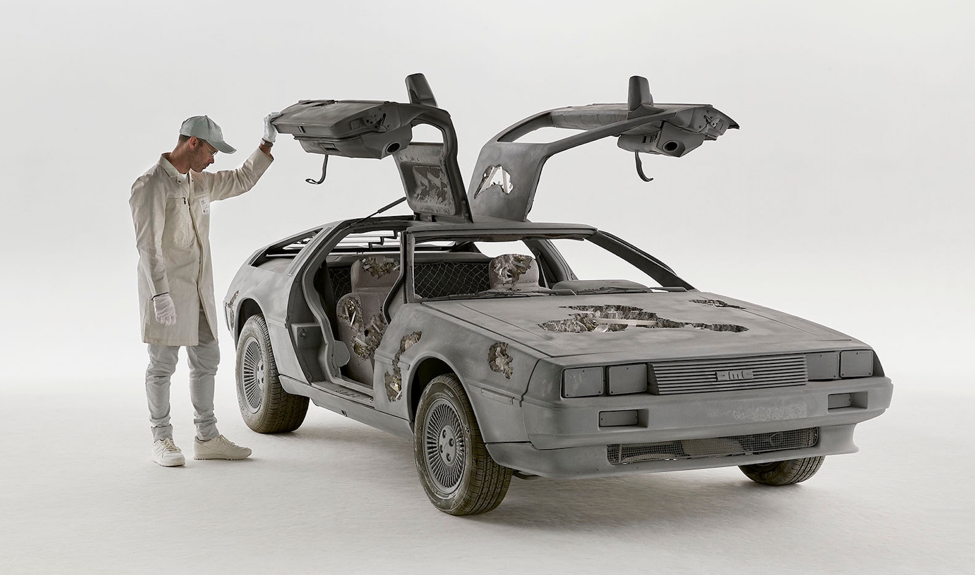 Eroded Delorean, 2018 by Daniel Arsham | Ocula