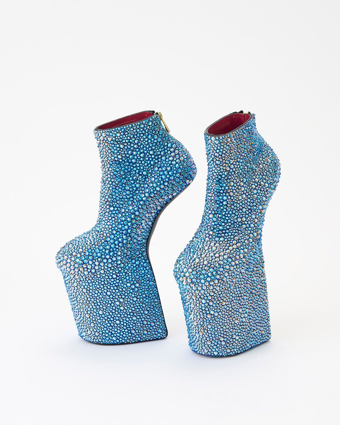 Heel-less Shoes, 2023 by Noritaka Tatehana, Dyed cowhide, pig suede ...