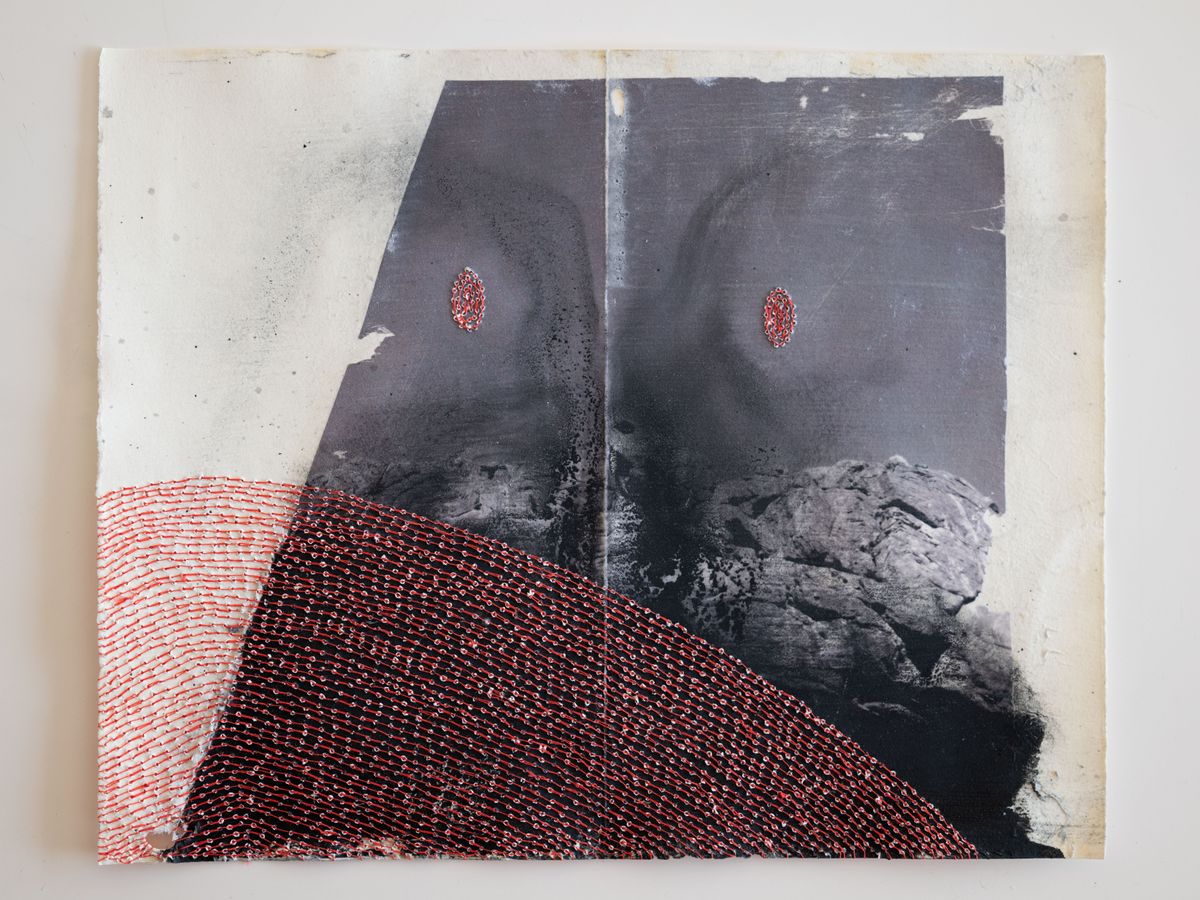 Beady red eyes through smoke, 2025 by Radhika Khimji | Ocula