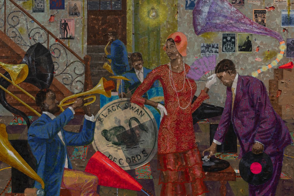 Derek Fordjour, 'Nightsong' at David Kordansky Gallery, Los Angeles ...