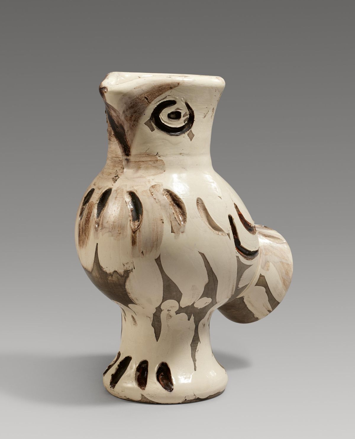 Chouette, 1969 by Pablo Picasso, Earth of white faience, decoration ...