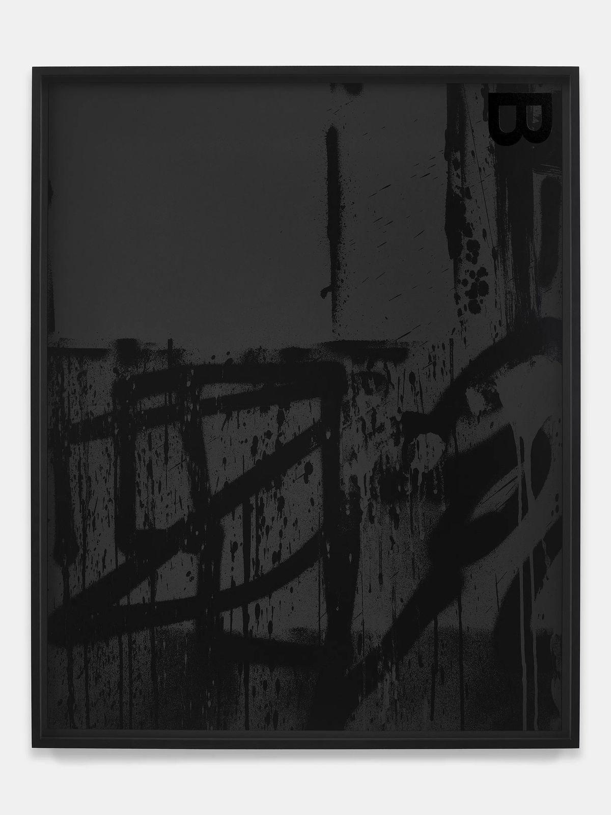 Black Dada Drawing (B), 2022 by Adam Pendleton | Ocula