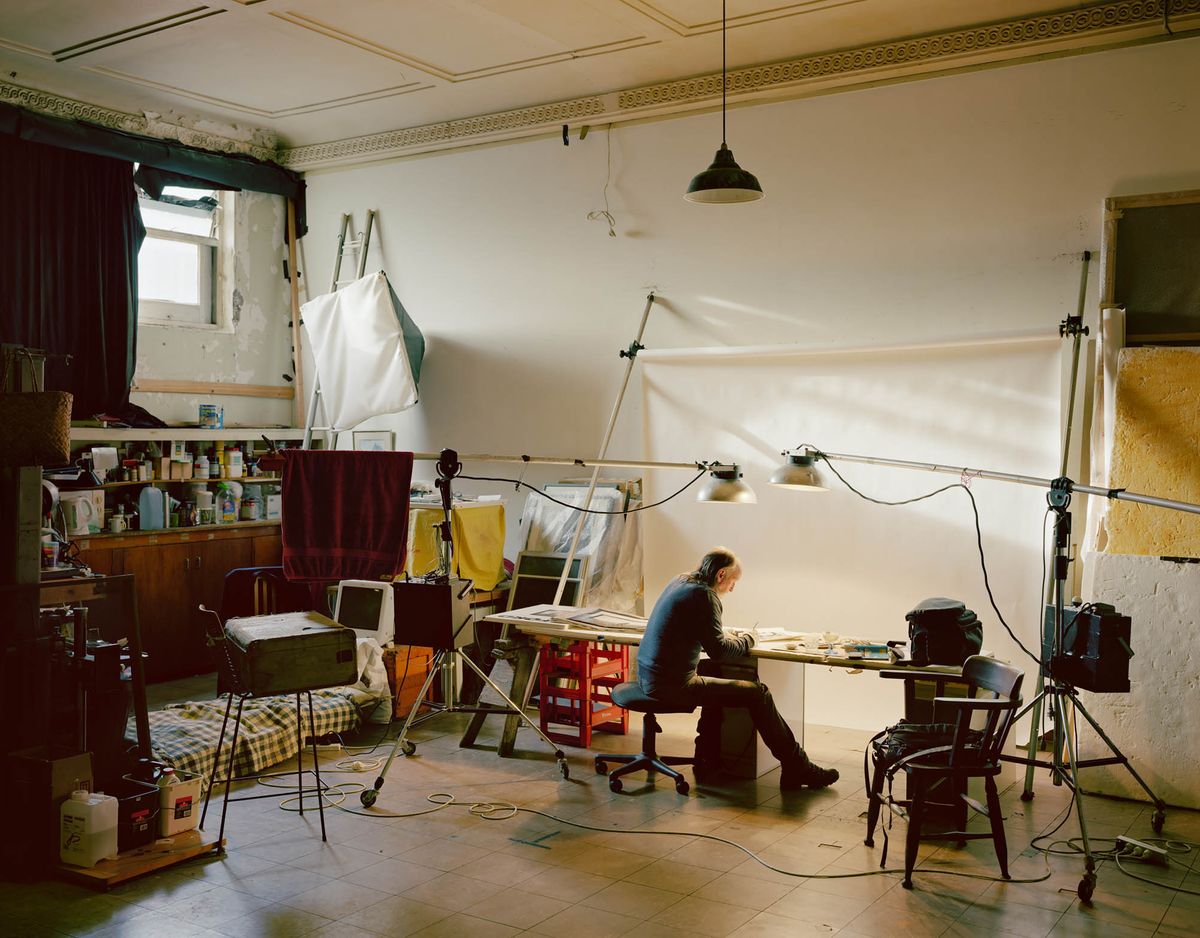 Mark Adams Retouching Photographs at Studio La Gonda, Karangahape Road ...