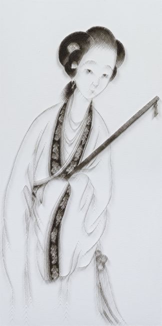 Imitating Lady With Flute by Gai Qi, Qing Dynasty, 2024 by Chen Chun ...