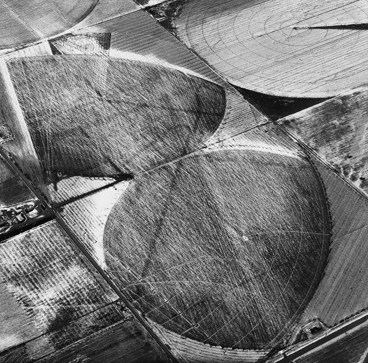 Superimposed Pivot Irrigation Circles, Haskell County, Kansas, 1995 by ...