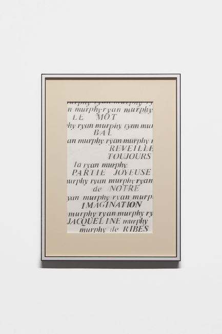 Ryan Murphy Invitation/ Incantation (Jacqueline De Ribes), 2024 by Than ...