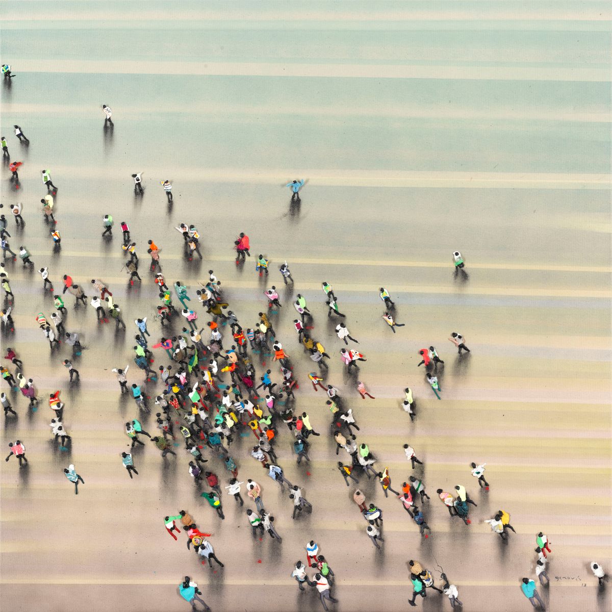 Juan Genovés Biography, Artworks & Exhibitions | Ocula Artist