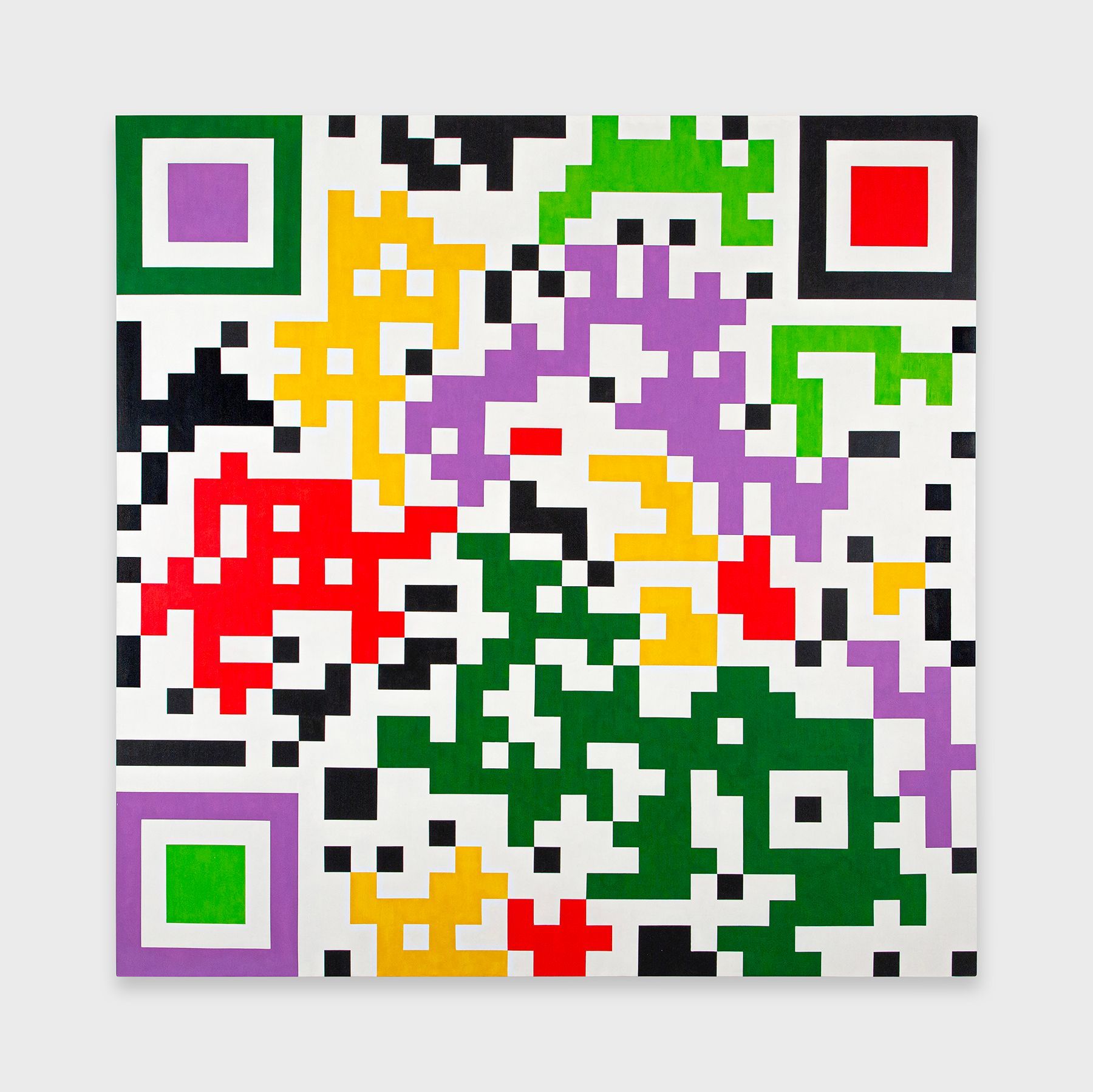 QR Code Possession – The Formula of Creation Meetings Oil on canvas ...