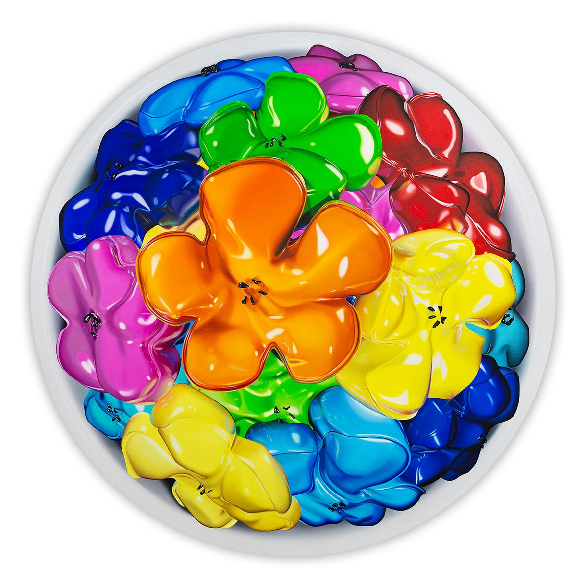 Flowers II (Round), 2023 by Philip Colbert | Ocula