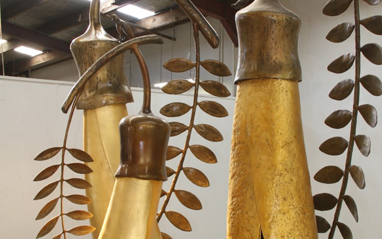 Paul Dibble, 'The Gold of the Kowhai' at Gow Langsford Gallery, Auckland City, New Zealand on 12 ...