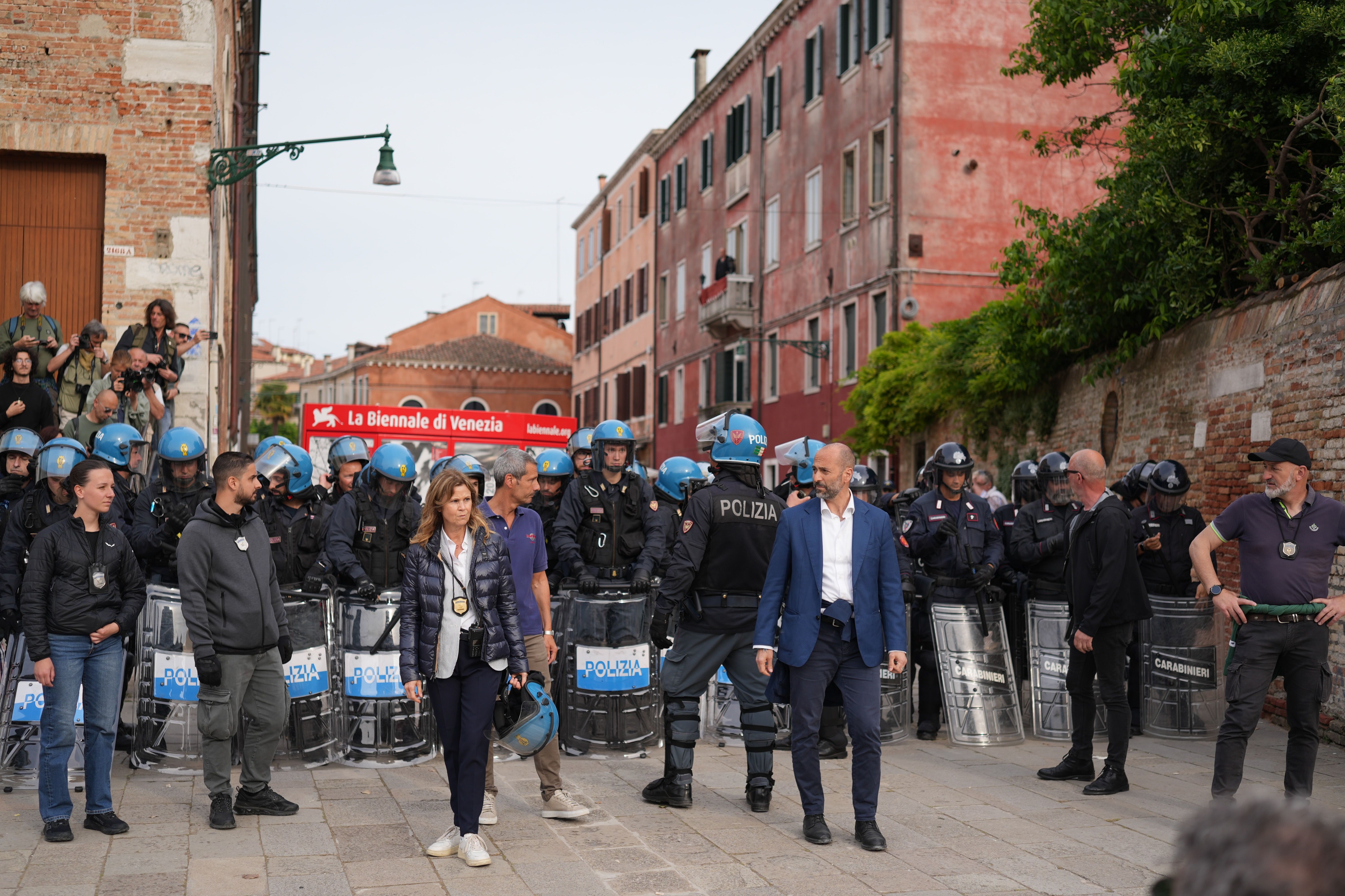 Venice Pavilions Shutter and Protesters Clash With Police Amid Anti ...