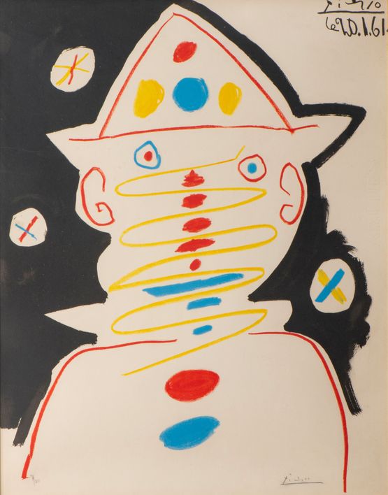 Le clown, 1961 by Pablo Picasso | Ocula