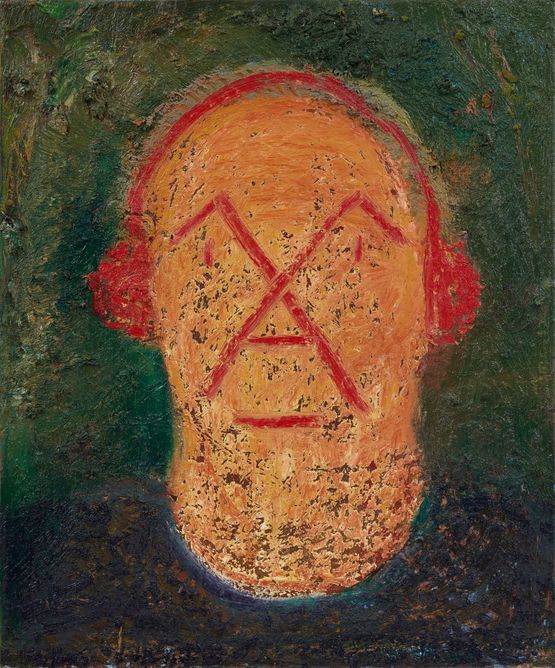 Simple Facial Structure (Ugly Painting for Dean Kissik’s Show), 2023 by ...