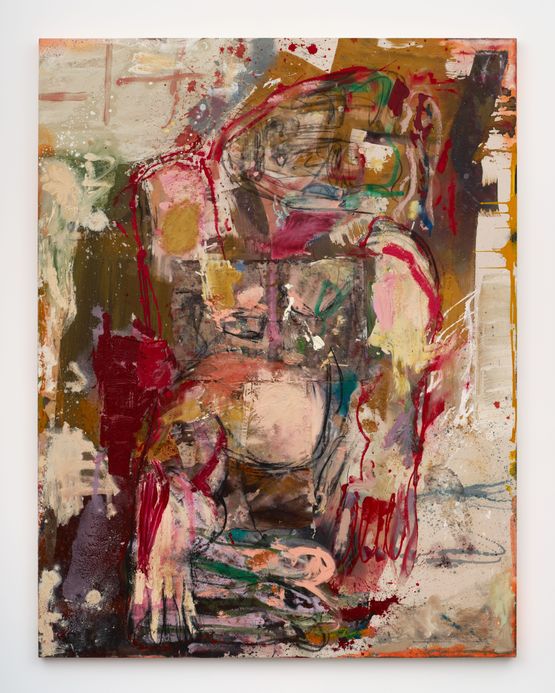 Immortal XXIX (red, yellow and olive green), 2024 by Daniel Crews-Chubb ...