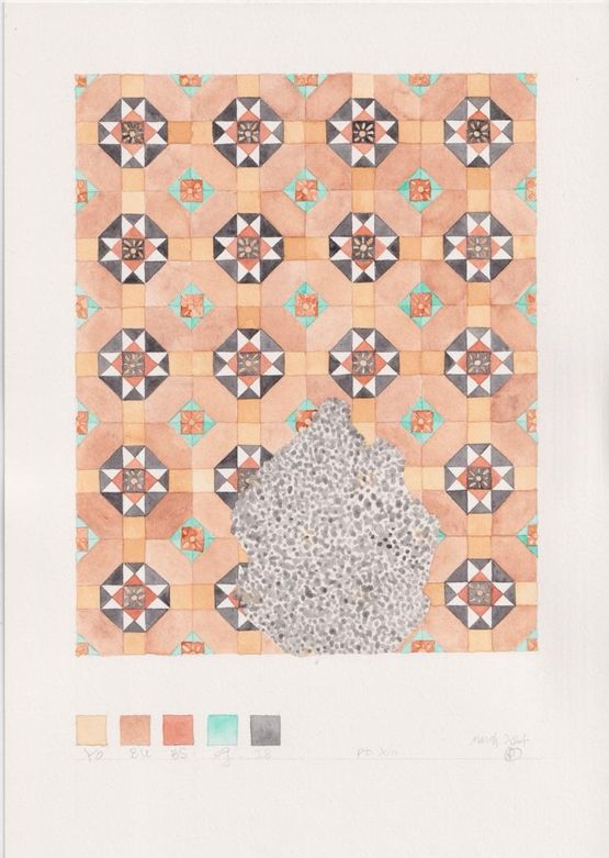 Penang tiles xiii, 2023 by Noor Mahnun (Anum) | Ocula