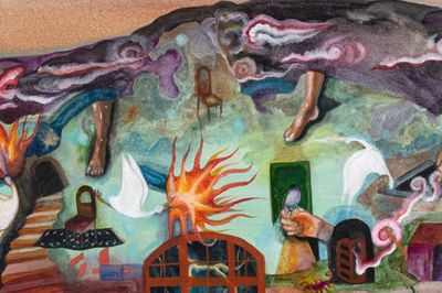 Noorain Inam Fans Flames and Fantasy at NADA Miami 2024 | Ocula