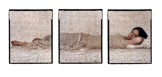 Les Femmes du Maroc: Reclining Odalisque, 2008 by Lalla Essaydi | Ocula