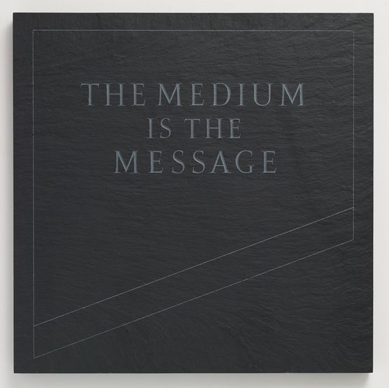 The Medium Is The Message, 1990 by Ian Hamilton Finlay | Ocula